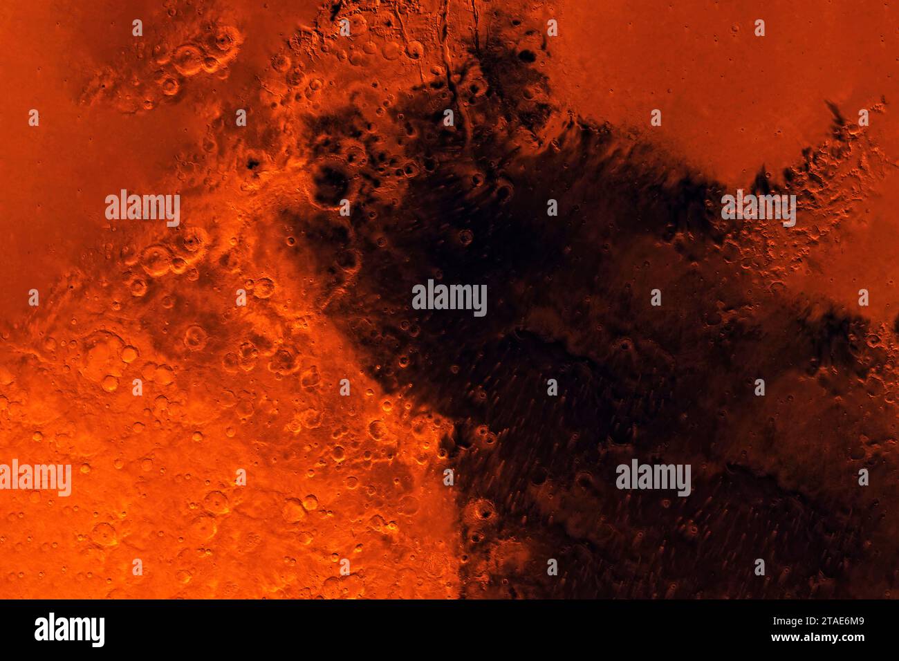 Surface of the planet Mars. Elements of this image furnished by NASA ...