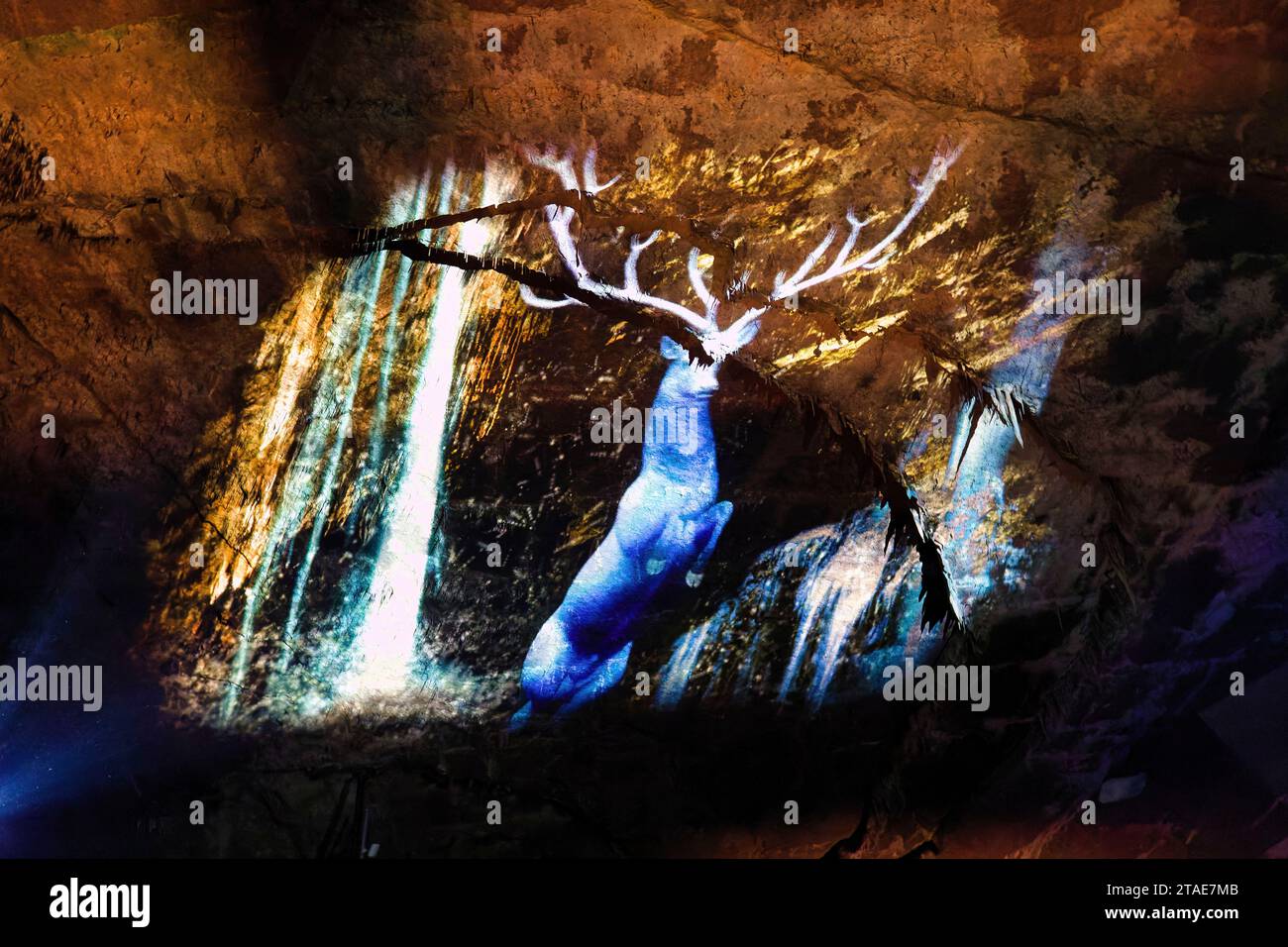 Belgium, Wallonia, Province of Namur, Han-sur-Lesse, the Caves of Han ...