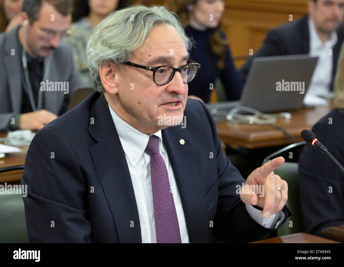 Quebec, Canada. 30th Nov, 2023. Hydro Quebec president Michael Sabia ...