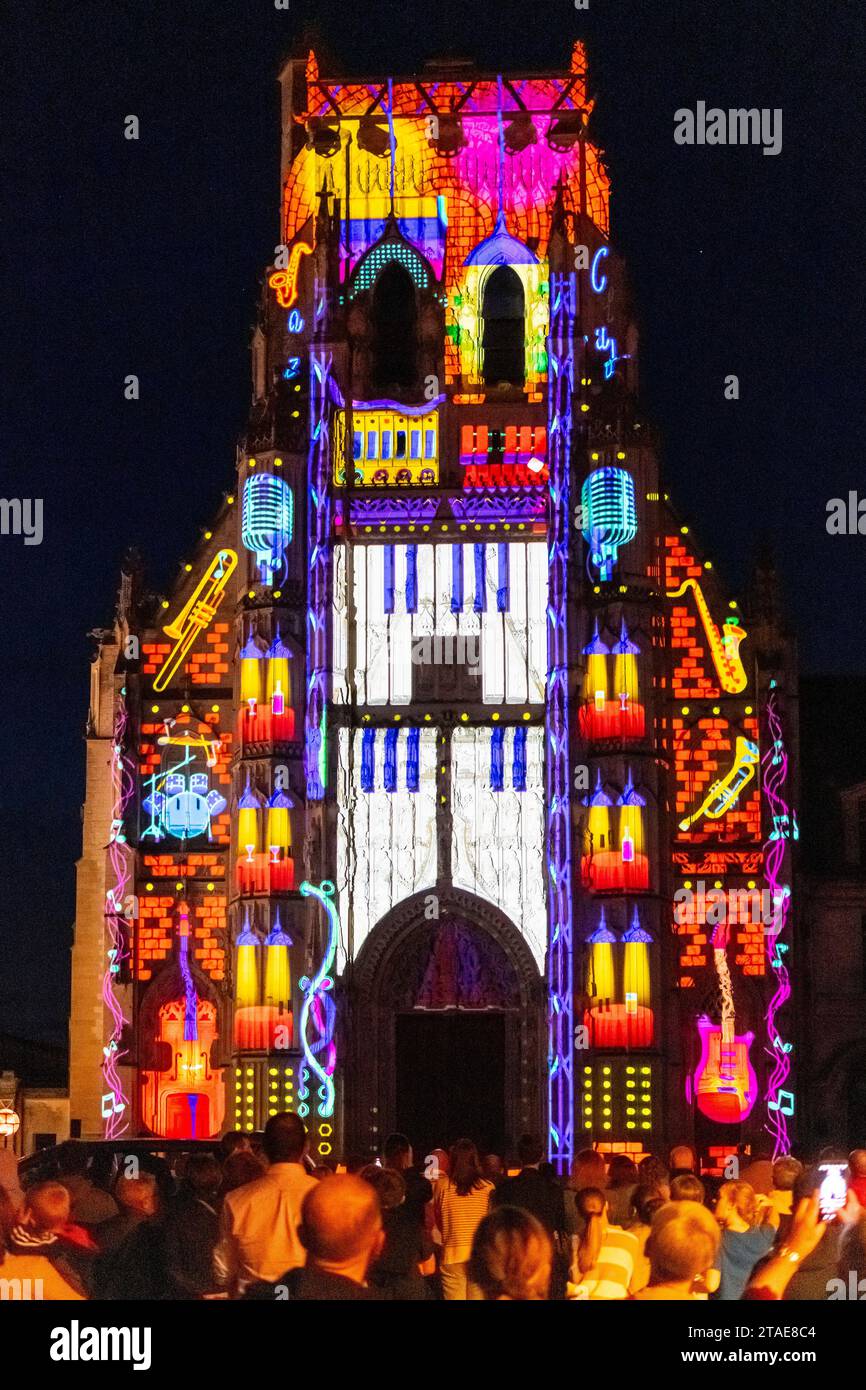 France, Somme, Saint-Riquier, The abbey church of Saint-Riquier ...