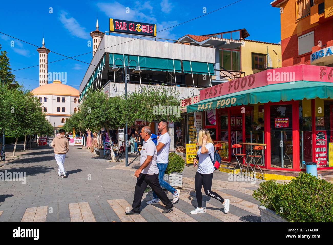 Albania, Fier, the Great Mosque of Fier Stock Photo - Alamy