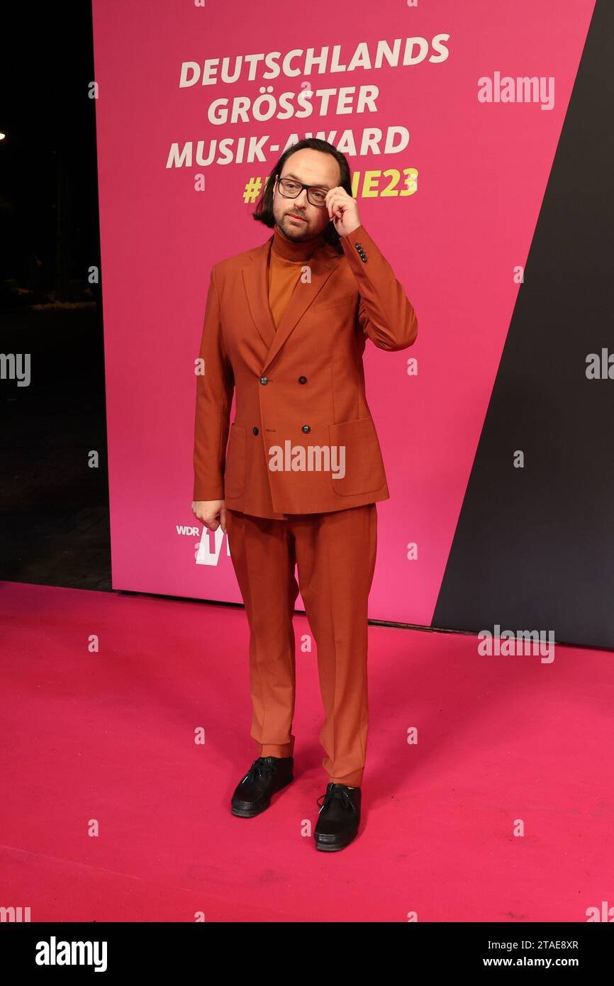 Bielefeld, Germany. 30th Nov, 2023. Kim Frank arrives on the red carpet ...