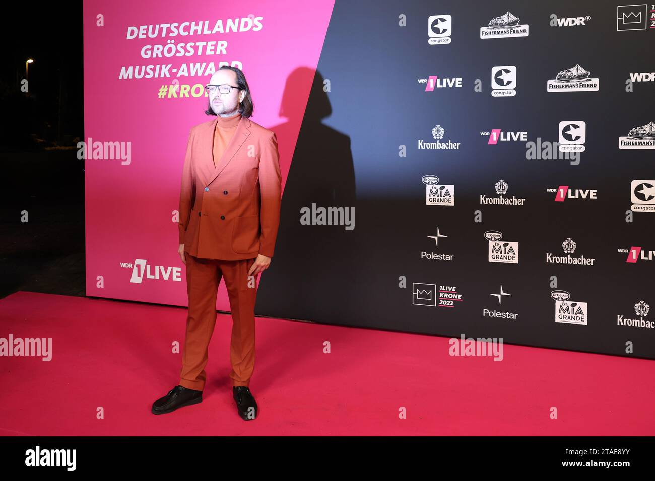 Bielefeld, Germany. 30th Nov, 2023. Kim Frank arrives on the red carpet ...