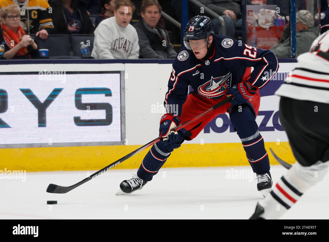 Columbus Blue Jackets' Patrik Laine plays against the Chicago ...