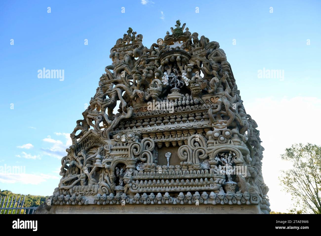 France, Drome, Hauterives, the tomb of postman Cheval, built between ...