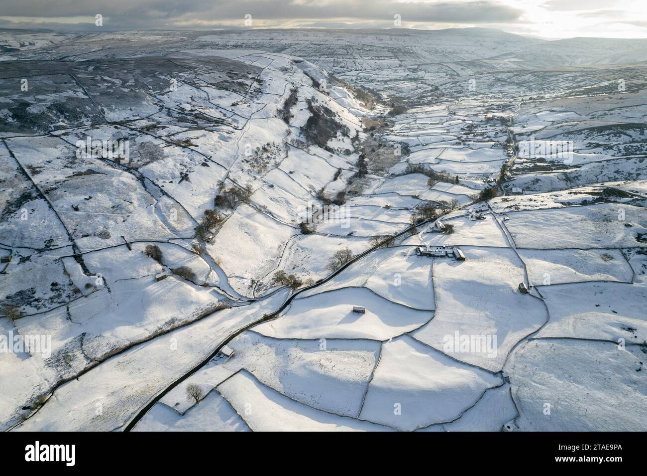 Swaledale, North Yorkshire, UK. 30th Nov, 2023. Weather. A coating of ...