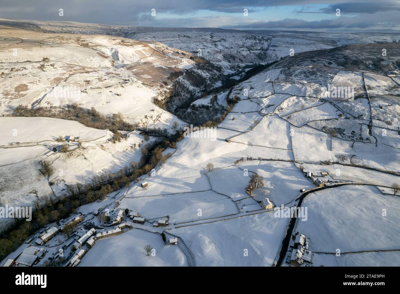 Swaledale, North Yorkshire, UK. 30th Nov, 2023. Weather. A coating of ...