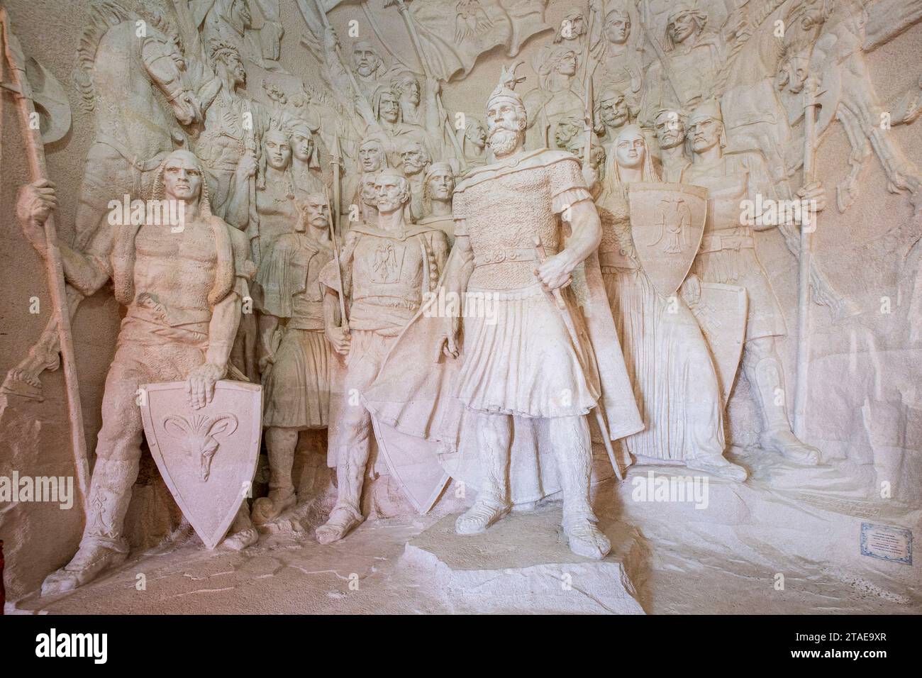Albania, Durres province, Kruje, Skanderbeg National Museum inside the ...
