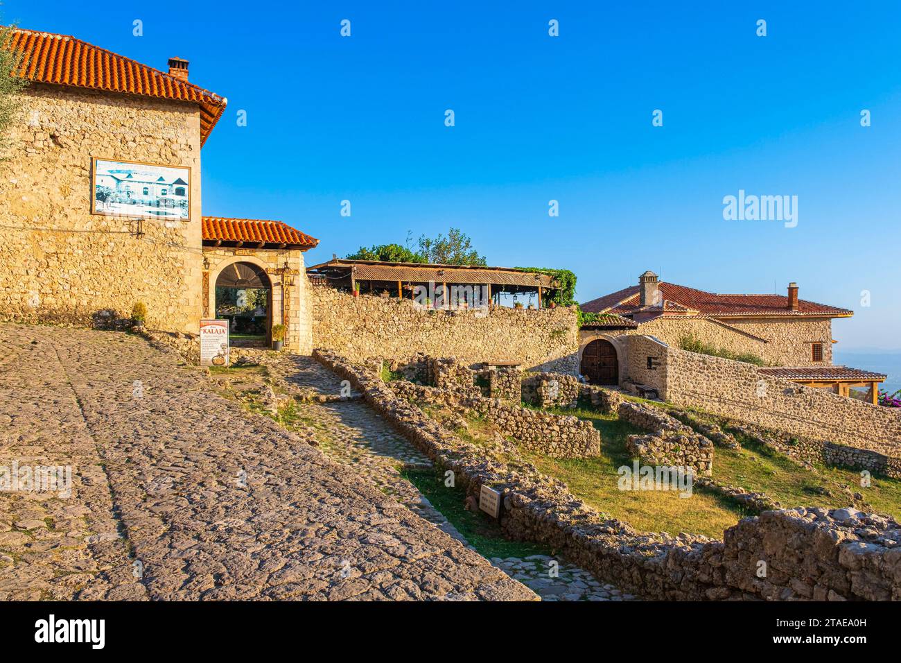 Albania, Durres province, Kruje, the 5th century castle Stock Photo - Alamy