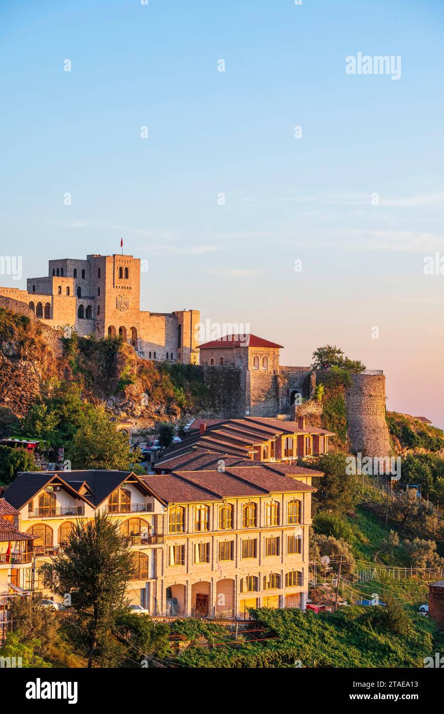 Albania, Durres province, Kruje, Skanderbeg National Museum inside the ...
