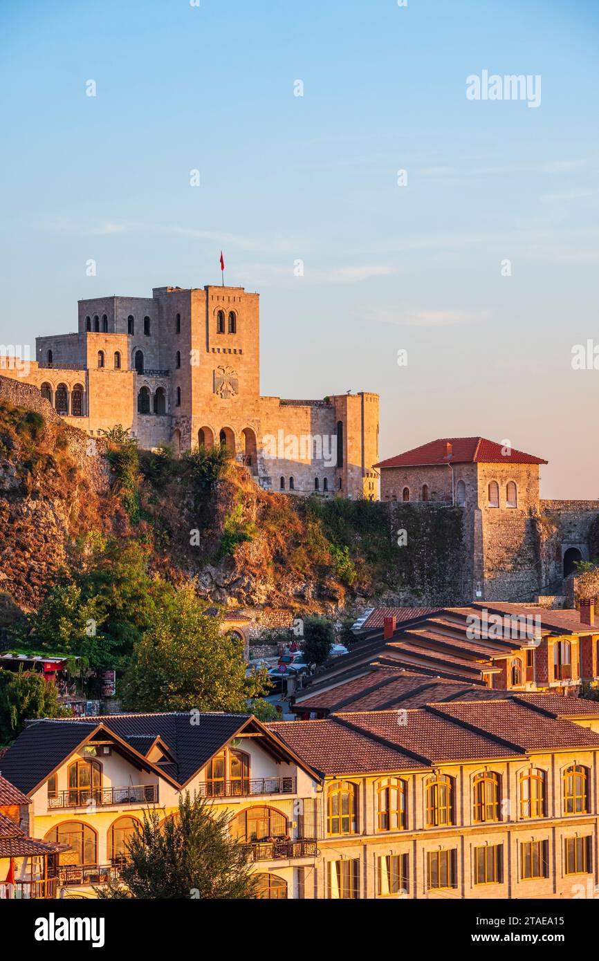 Albania, Durres province, Kruje, Skanderbeg National Museum inside the ...