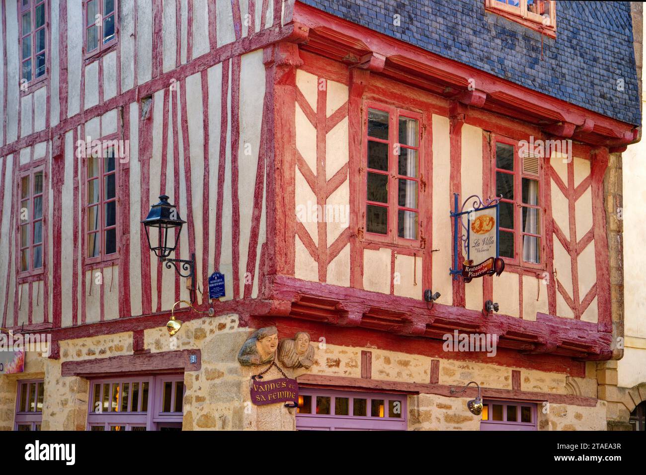 France, Morbihan, Gulf of Morbihan, Vannes, the medieval old town ...