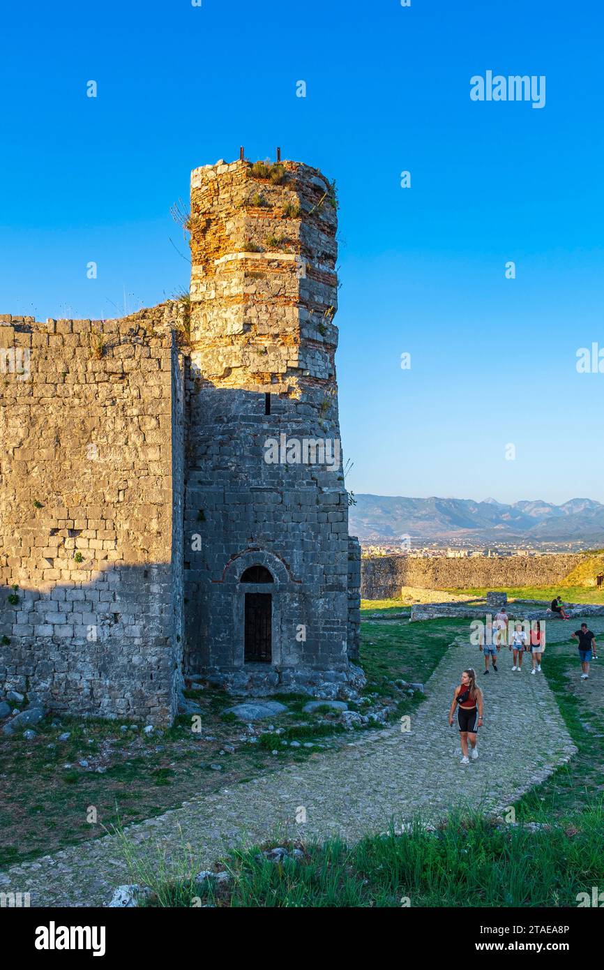 Albania, Shkoder, Rozafa castle, ruins of a 13th century Venetian ...