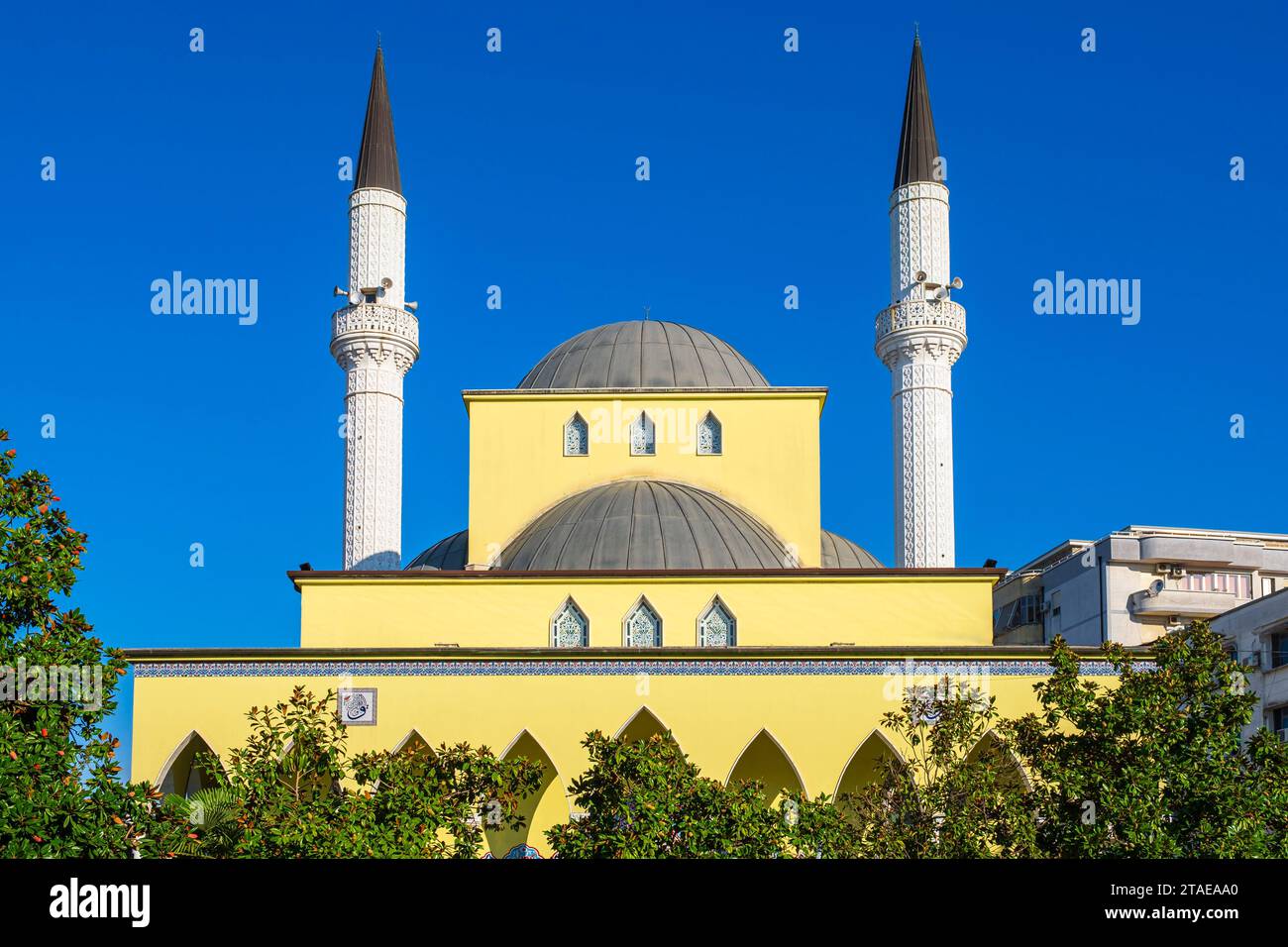 Albania, Shkoder, Parruca Mosque rebuilt on the site of the former 1937 ...