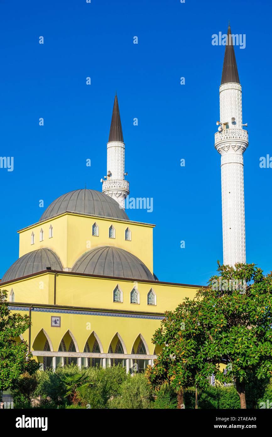 Albania, Shkoder, Parruca Mosque rebuilt on the site of the former 1937 ...