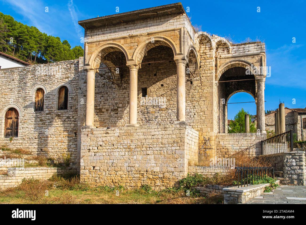 Albania, Berat, the historic center listed as a UNESCO World Heritage ...
