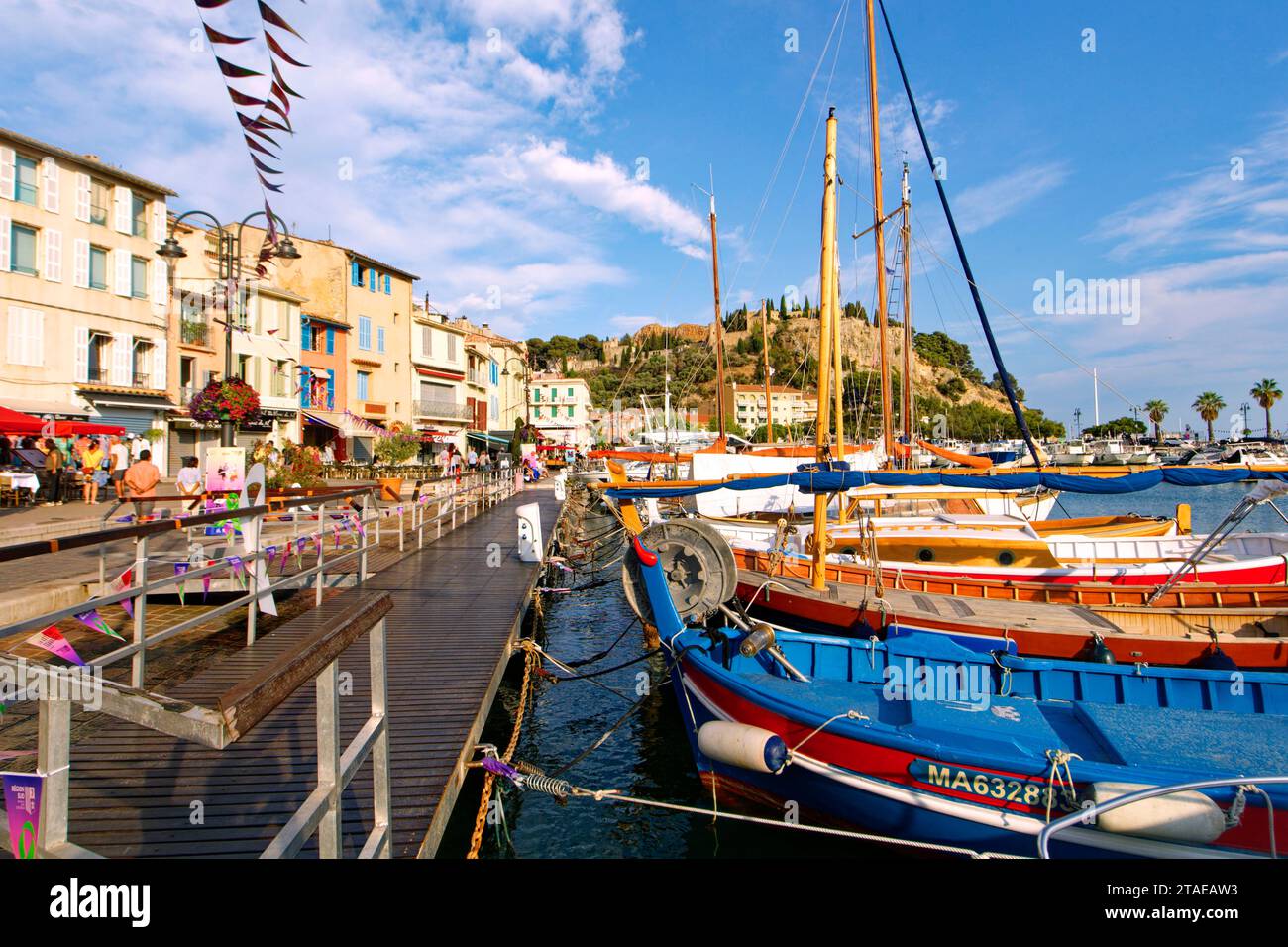 France, Bouches du Rhone, Cassis, the Castle of Cassis of the 13th ...