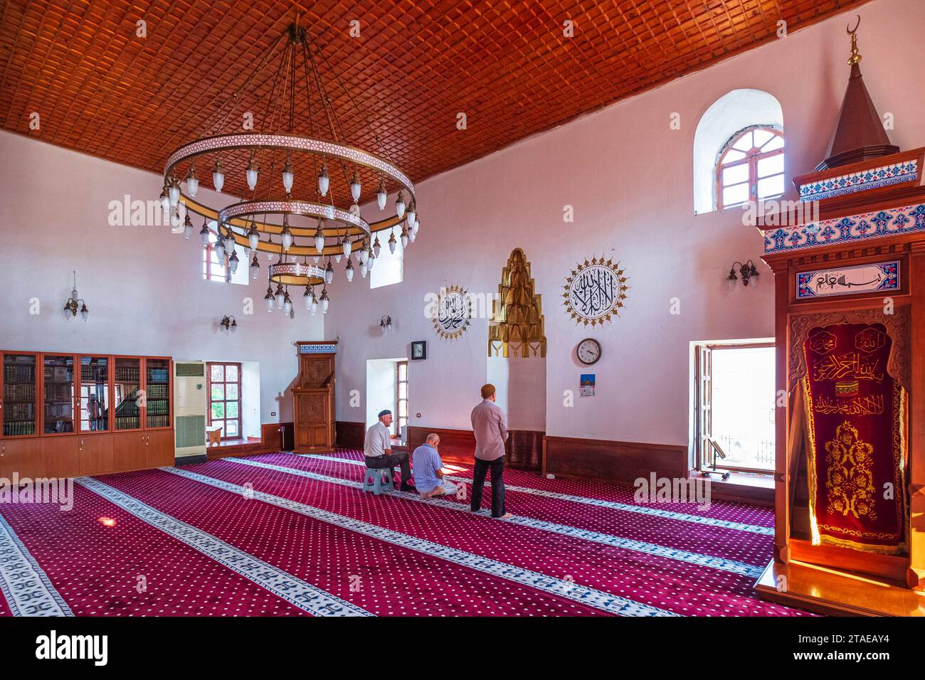Albania, Elbasan, inside the medieval citadel, the King Mosque or ...