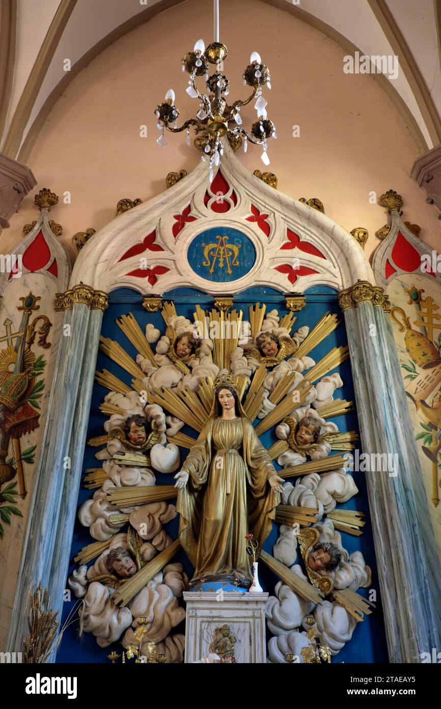 France, Haute Saone, Servance Miellin, Miellin, Saint Blaise church ...