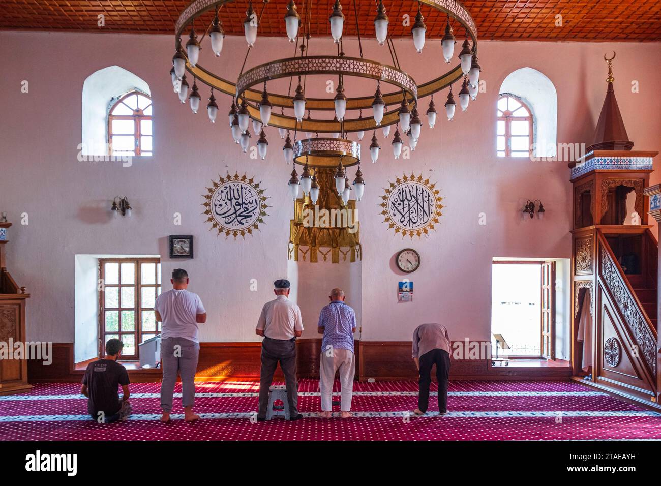 Albania, Elbasan, inside the medieval citadel, the King Mosque or ...
