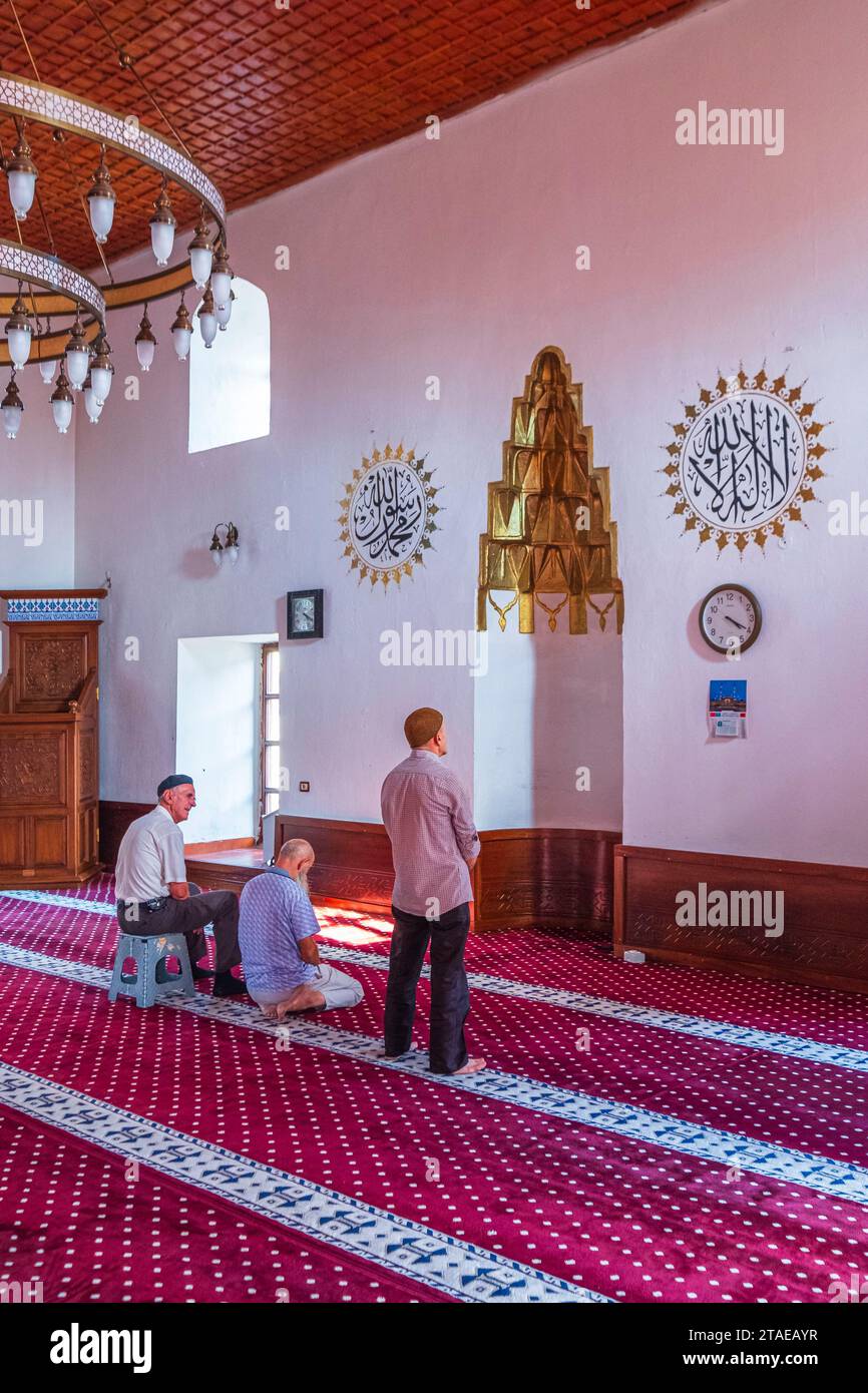 Albania, Elbasan, inside the medieval citadel, the King Mosque or ...