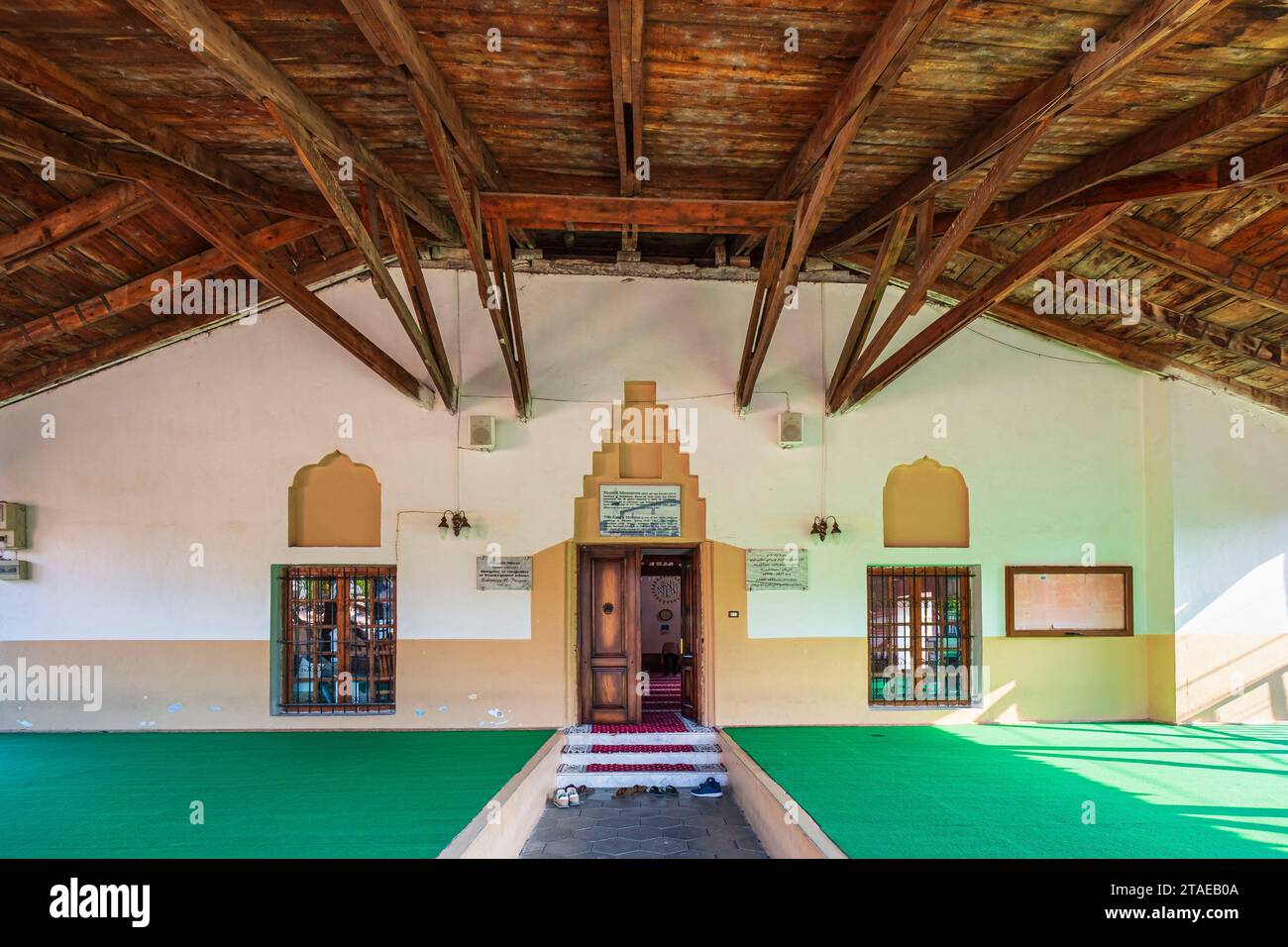 Albania, Elbasan, inside the medieval citadel, the King Mosque or ...
