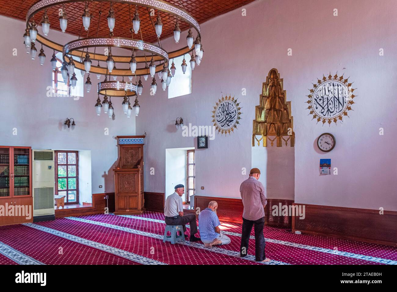 Albania, Elbasan, inside the medieval citadel, the King Mosque or ...