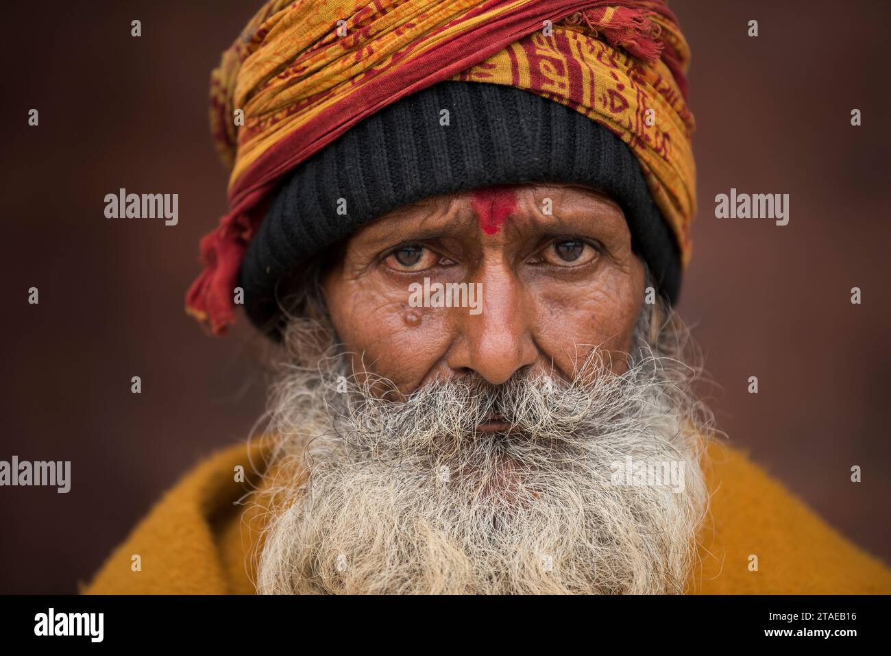 Kathmandu, Nepal- April 20,2019 : Sadhu-Indian Holy man sitting in the ...