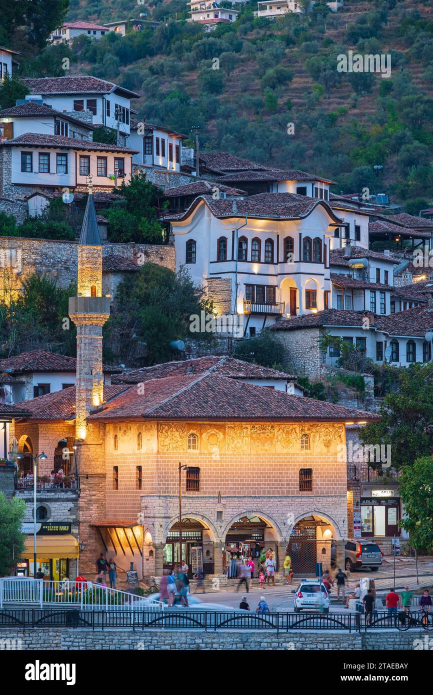 Albania, Berat, the historic center listed as a UNESCO World Heritage ...