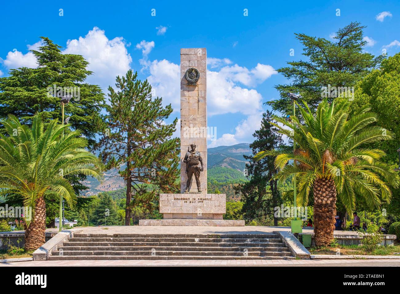 Albania, Gjirokaster district, Permet, small town at the gateway to the ...