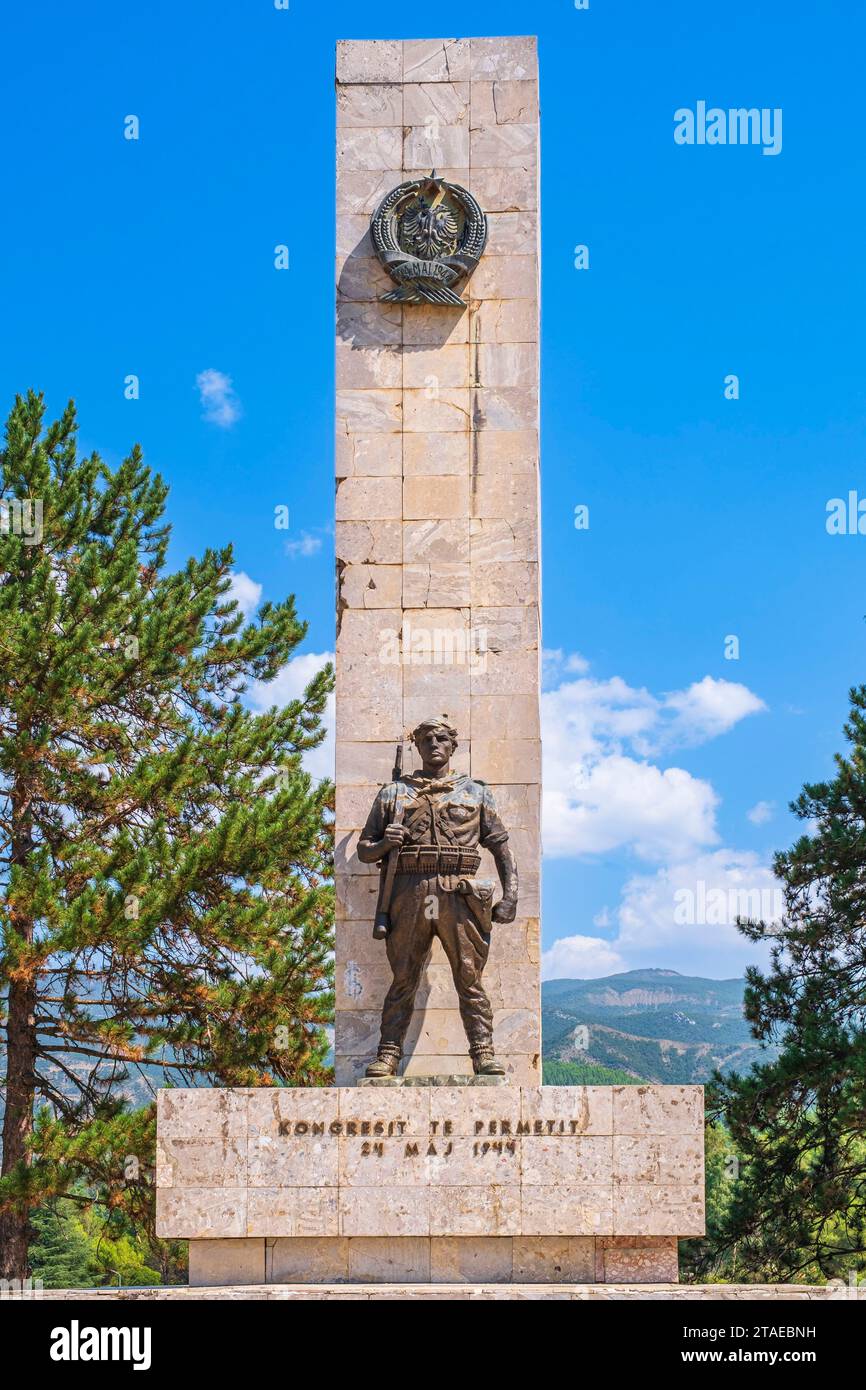 Albania, Gjirokaster district, Permet, small town at the gateway to the ...