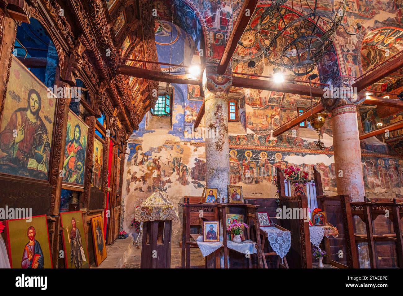 Albania, Gjirokaster district, surroundings of Permet, Leusa hamlet ...