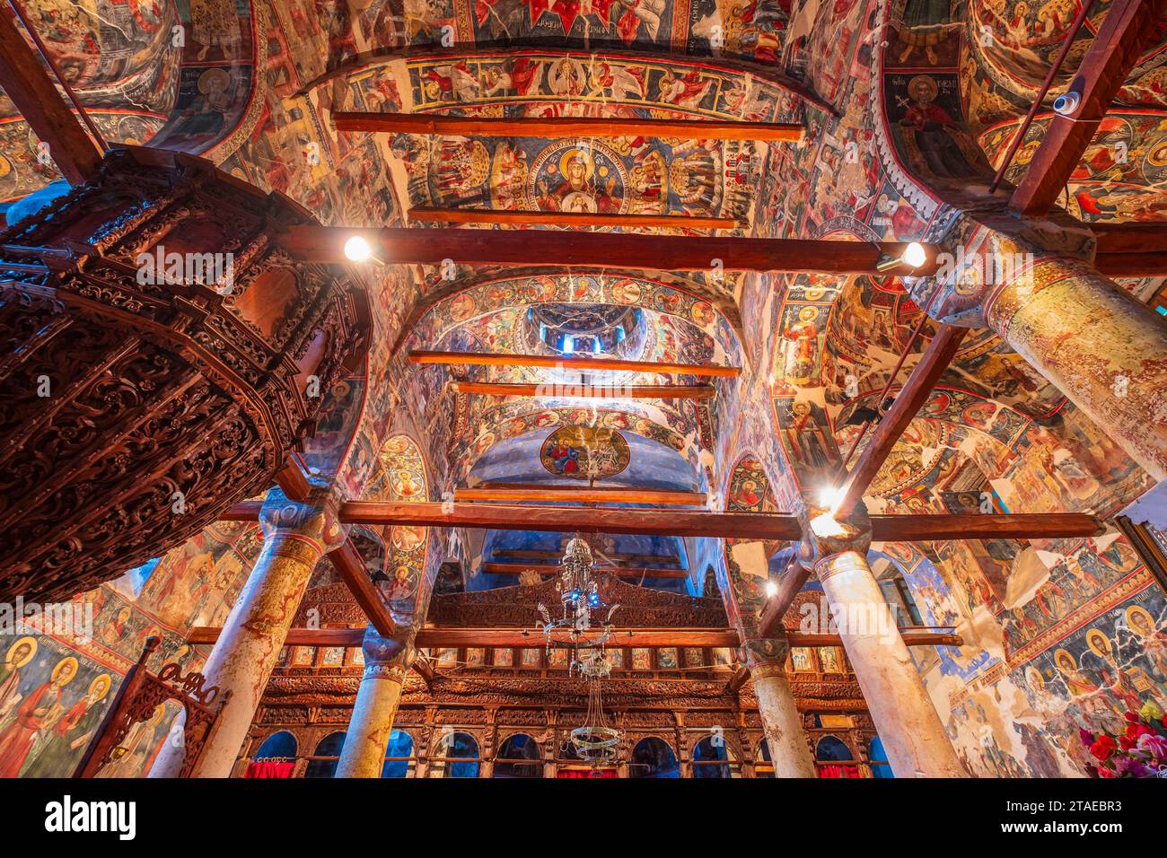 Albania, Gjirokaster district, surroundings of Permet, Leusa hamlet ...