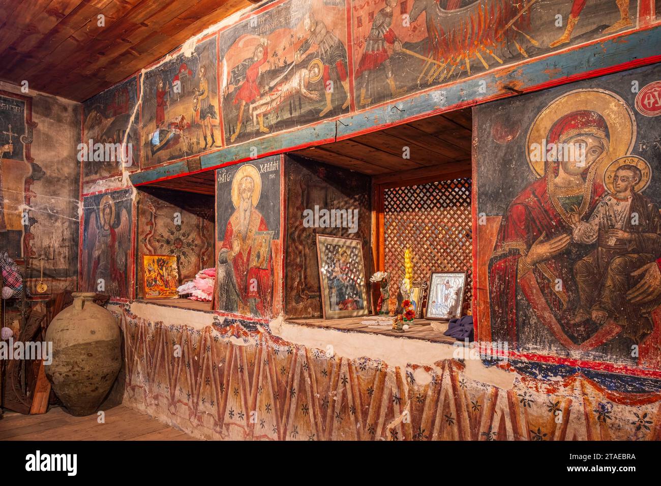 Albania, Gjirokaster district, surroundings of Permet, Leusa hamlet ...