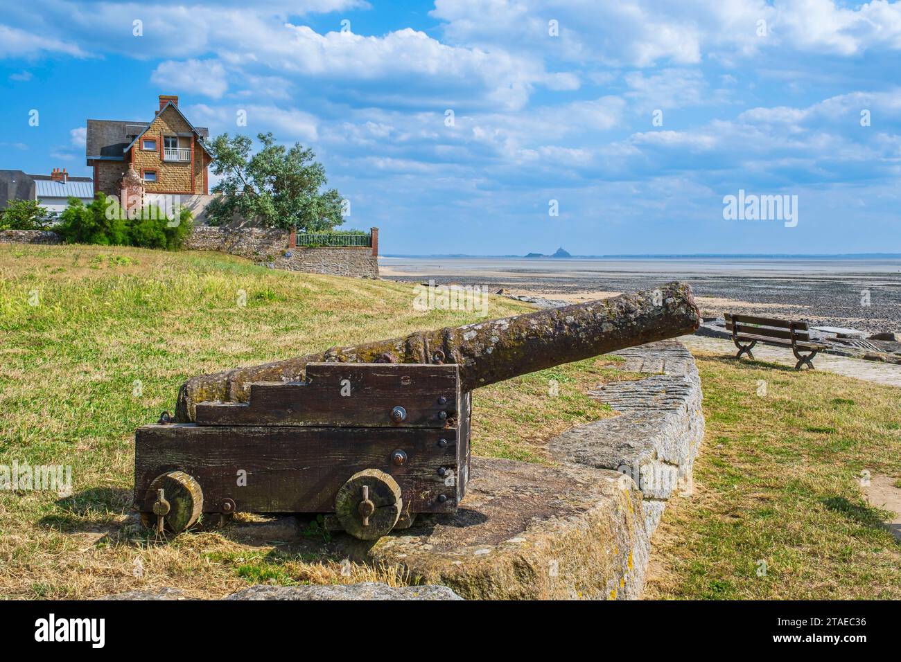 France, Manche, Saint Jean le Thomas, Saint Michel slipway, English ...