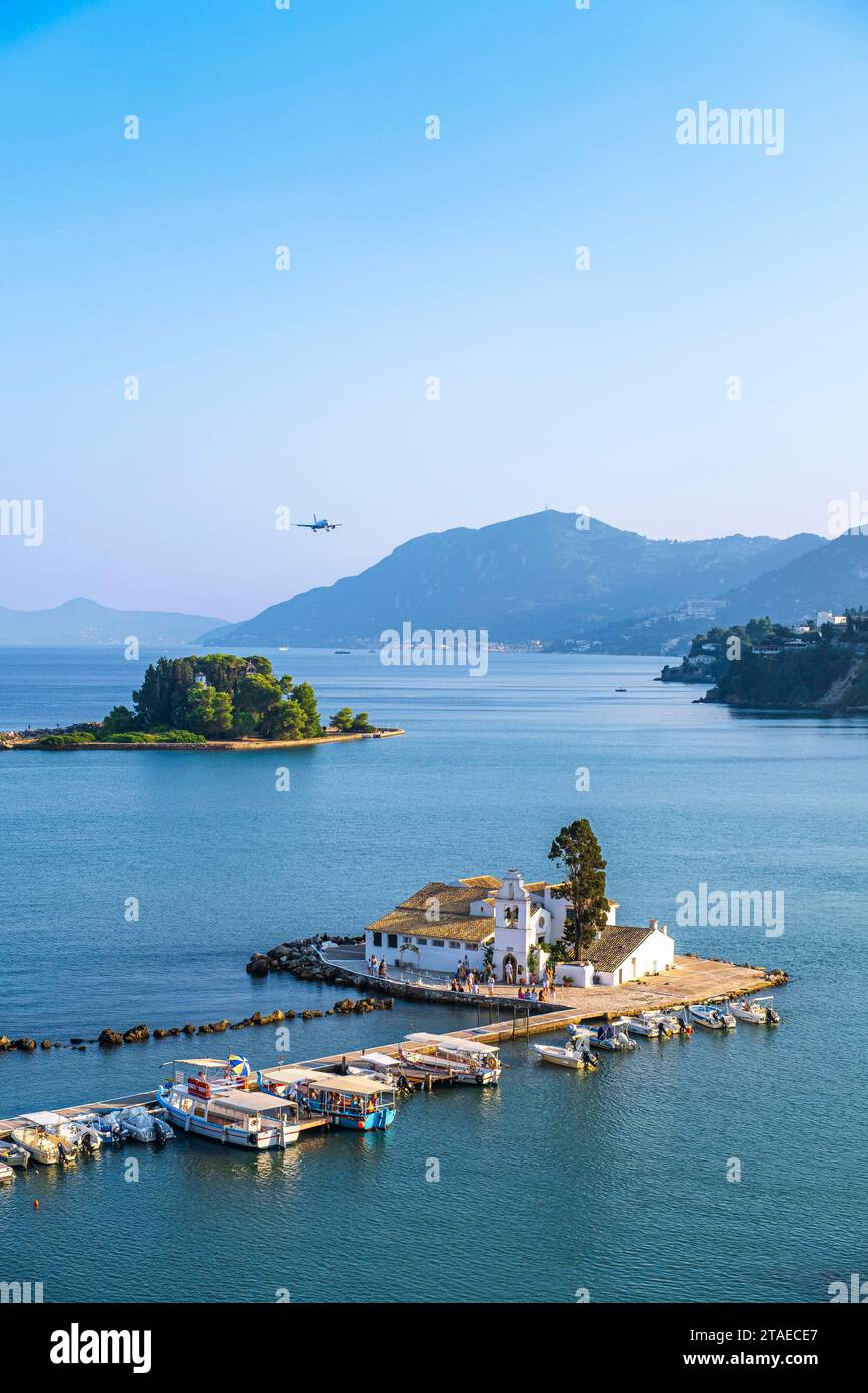 Greece, Ionian Islands, Corfu island, Corfu City (or Kerkyra), Kanoni ...