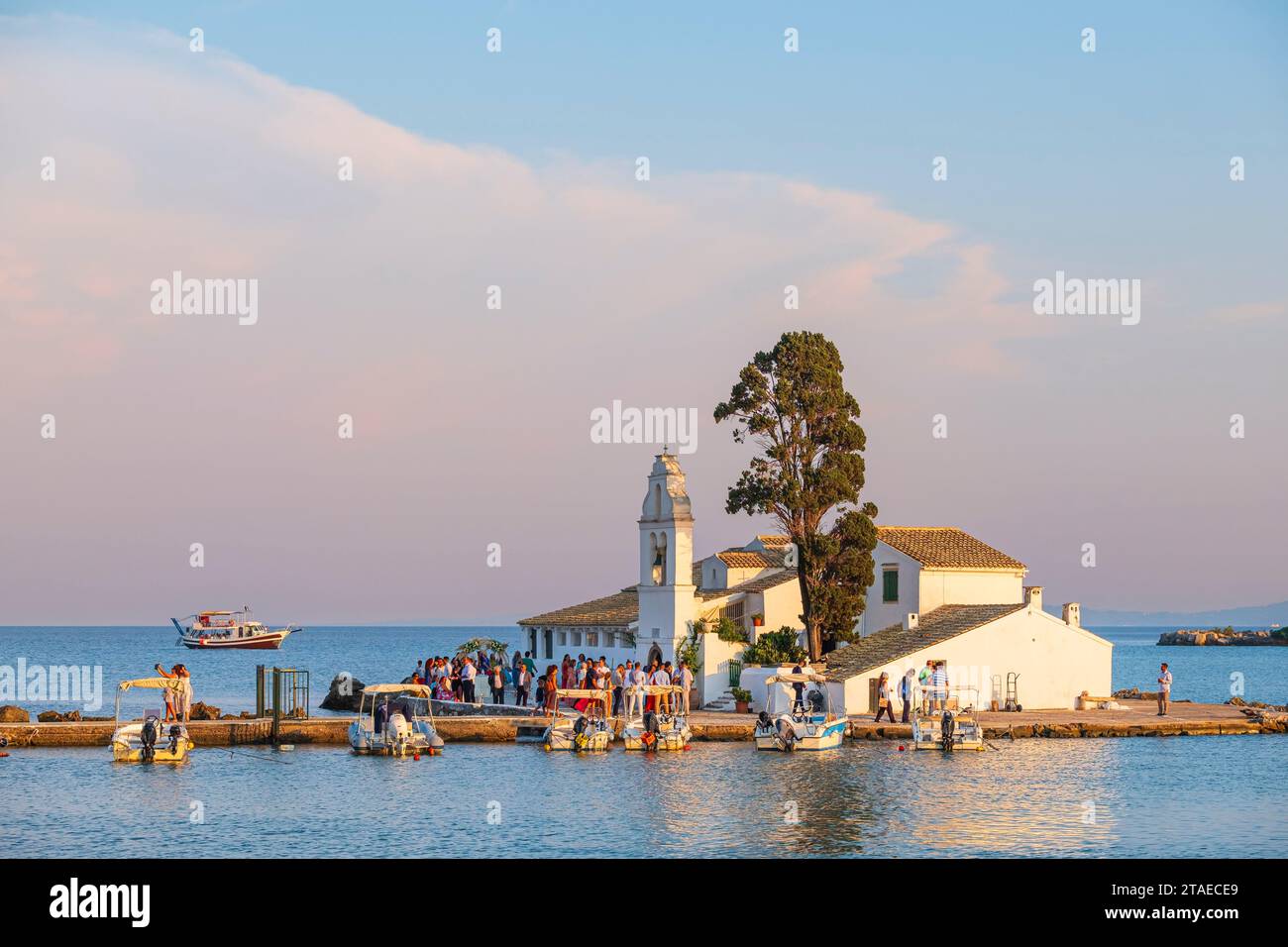 Greece, Ionian Islands, Corfu island, Corfu City (or Kerkyra), Kanoni ...