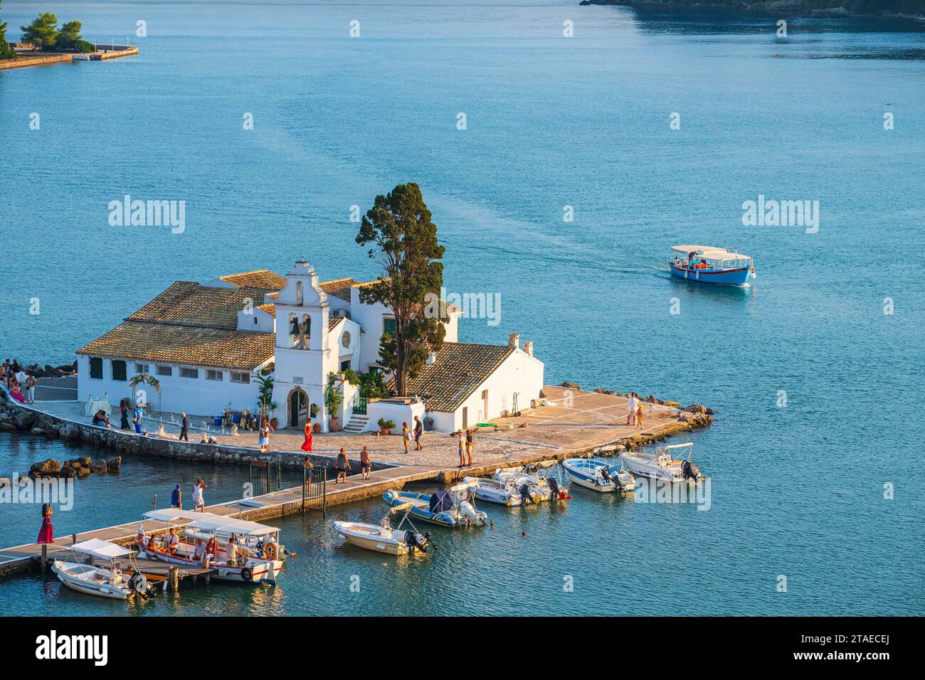 Greece, Ionian Islands, Corfu island, Corfu City (or Kerkyra), Kanoni ...