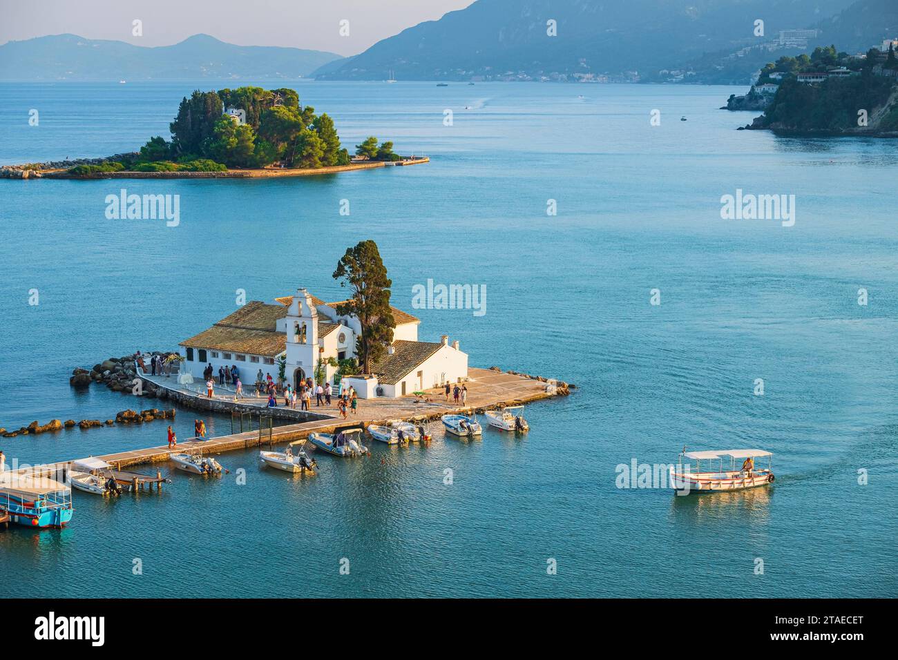 Greece, Ionian Islands, Corfu island, Corfu City (or Kerkyra), Kanoni ...