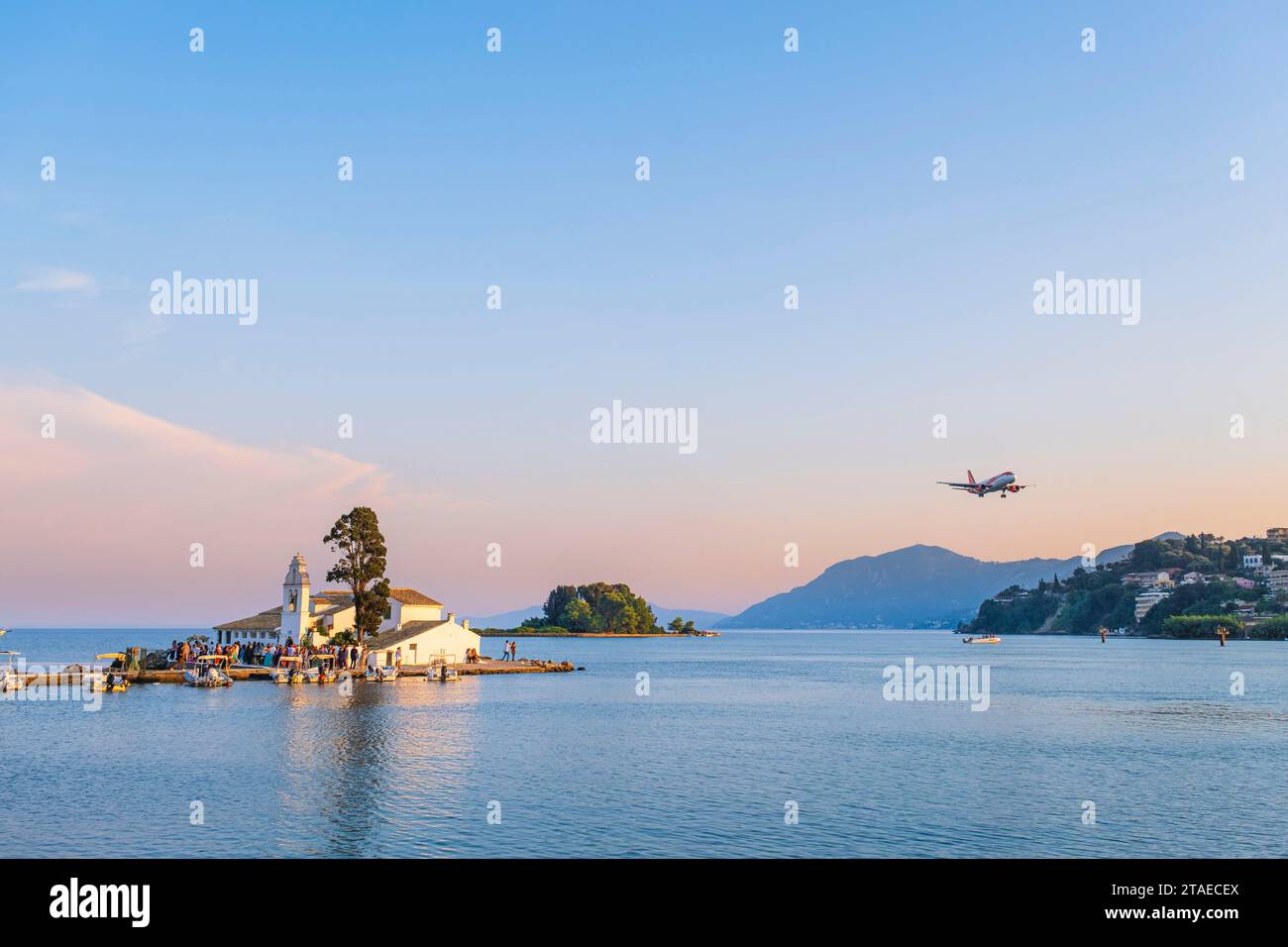 Greece, Ionian Islands, Corfu island, Corfu City (or Kerkyra), Kanoni ...