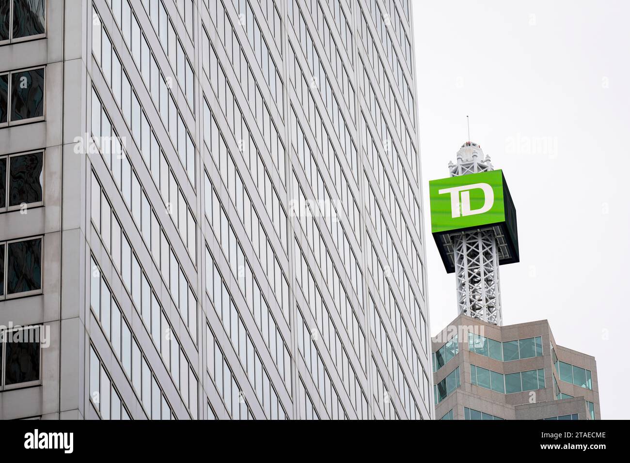 Toronto, Canada. 08th Sep, 2023. TD Bank signage is pictured in the ...
