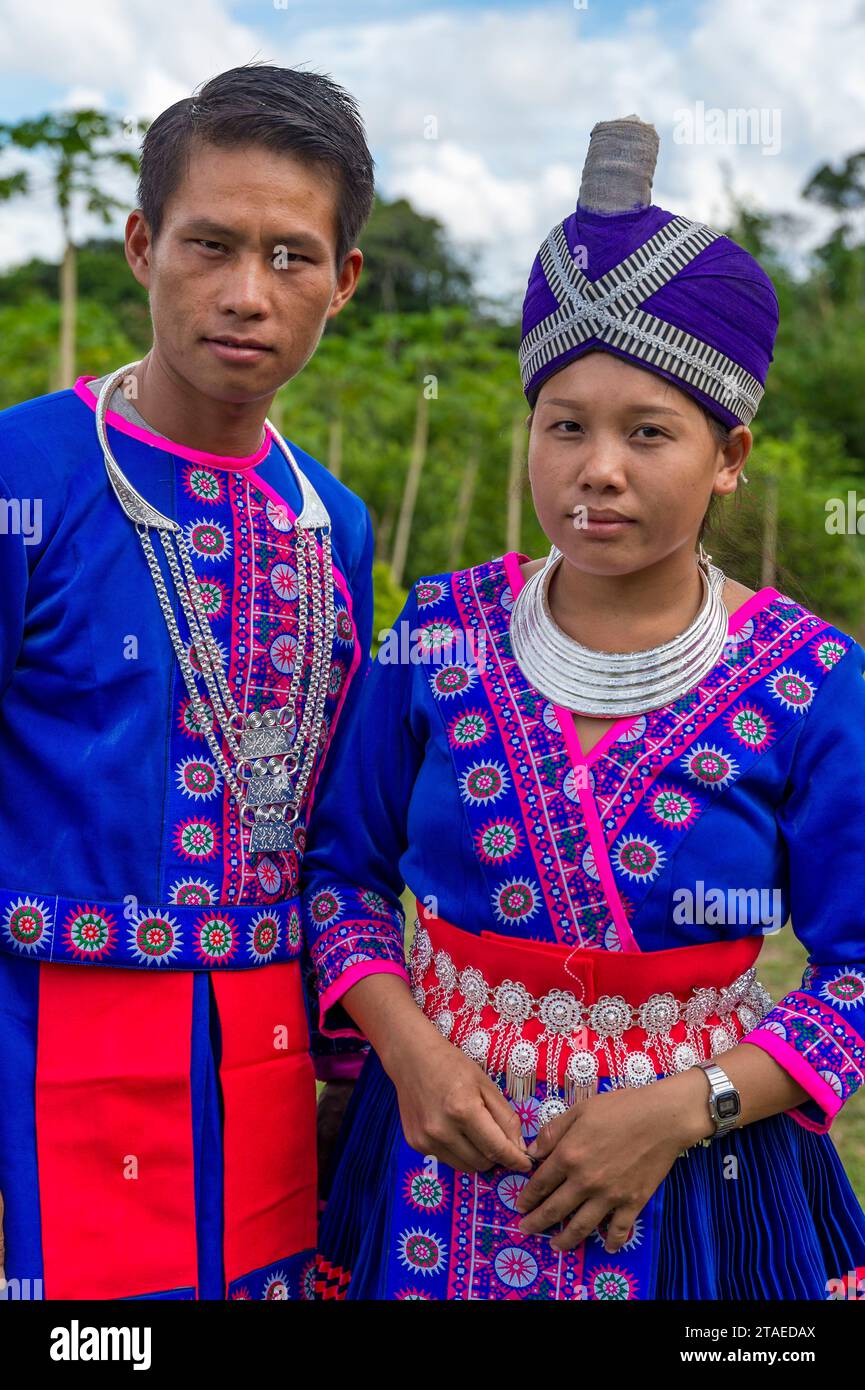France, French Guiana, commune of Iracoubo, village of Rococoua, H'Mông ...