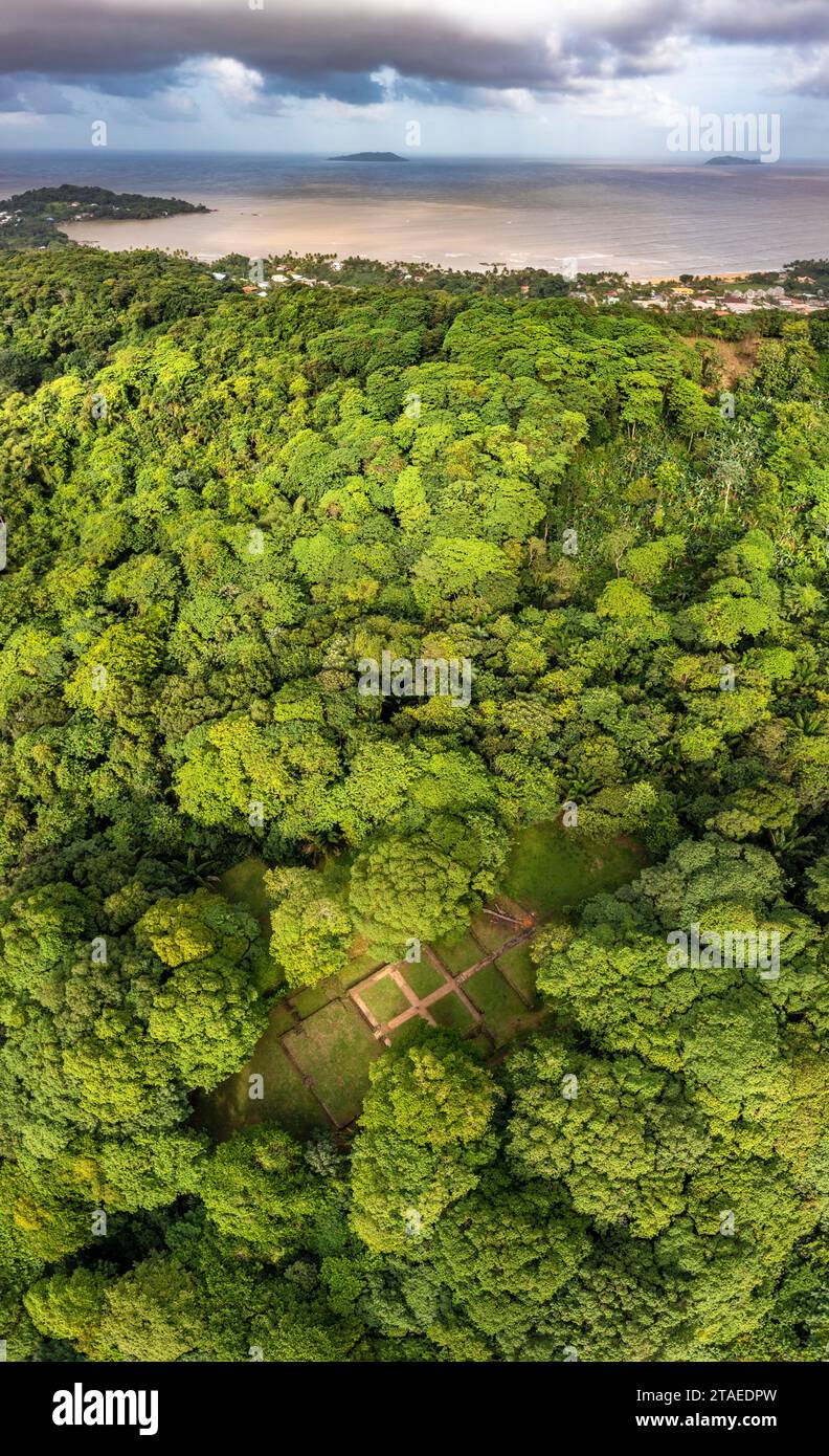 France, Guiana, Rémire-Montjoly, Walking along the path of the Loyola ...