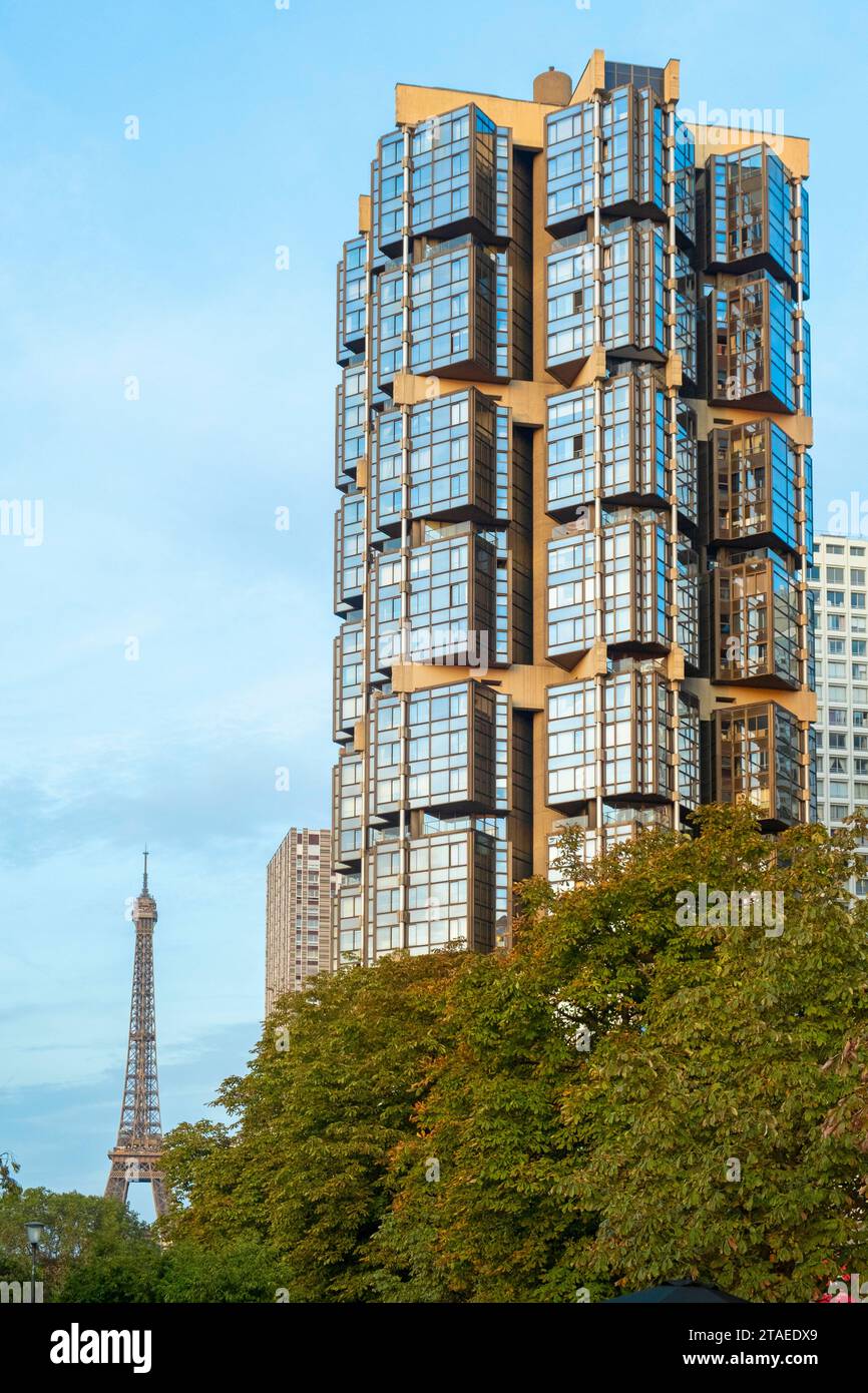 France, Paris, Beaugrenelle district, the Totem Tower Stock Photo - Alamy