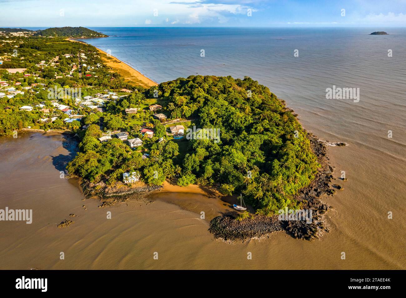 France, French Guiana, Rémire-Montjoly, Anse de Rémire, Montravel beach ...