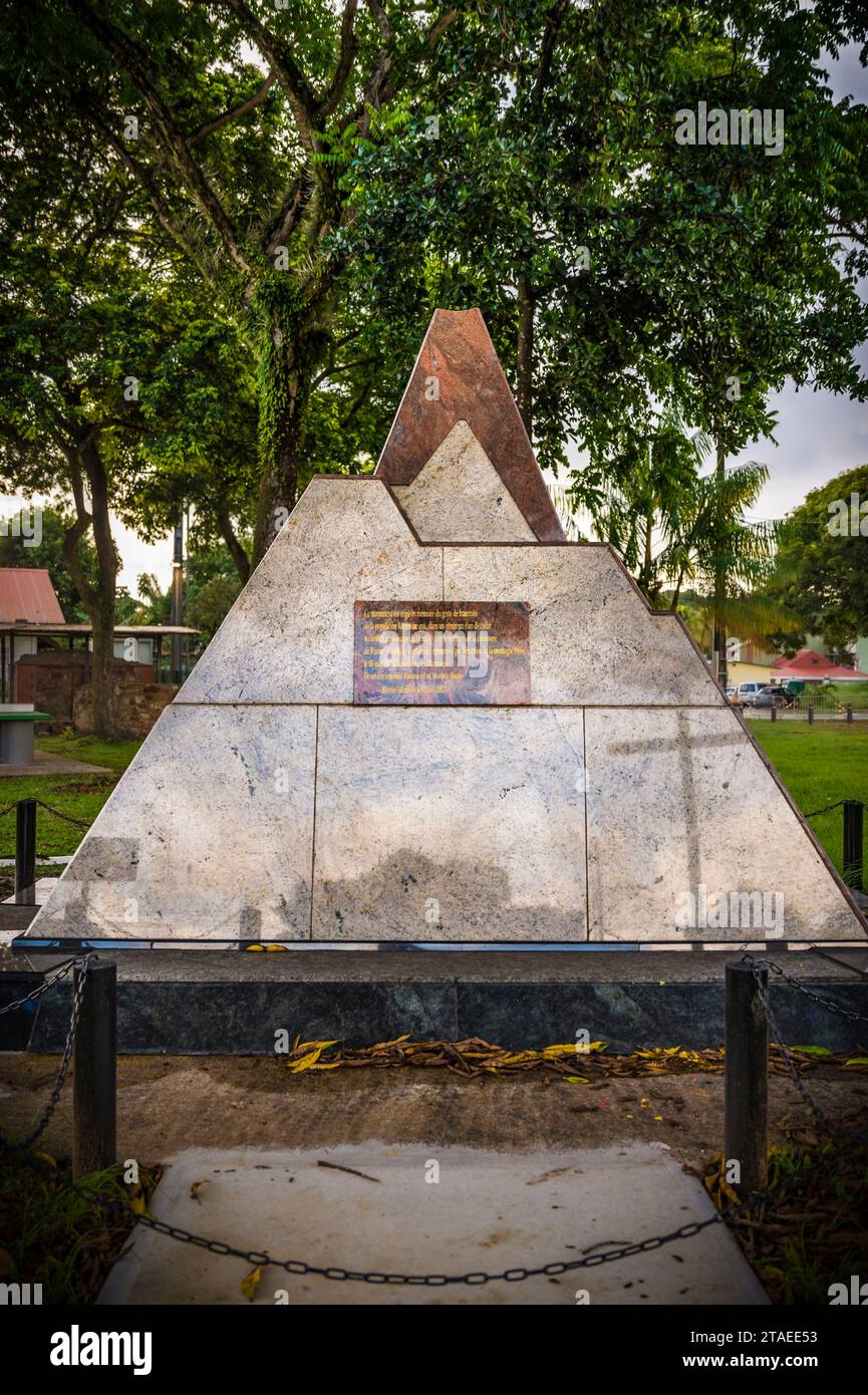 France, Guyana, Rémire-Montjoly, commemorative monument in memory of ...