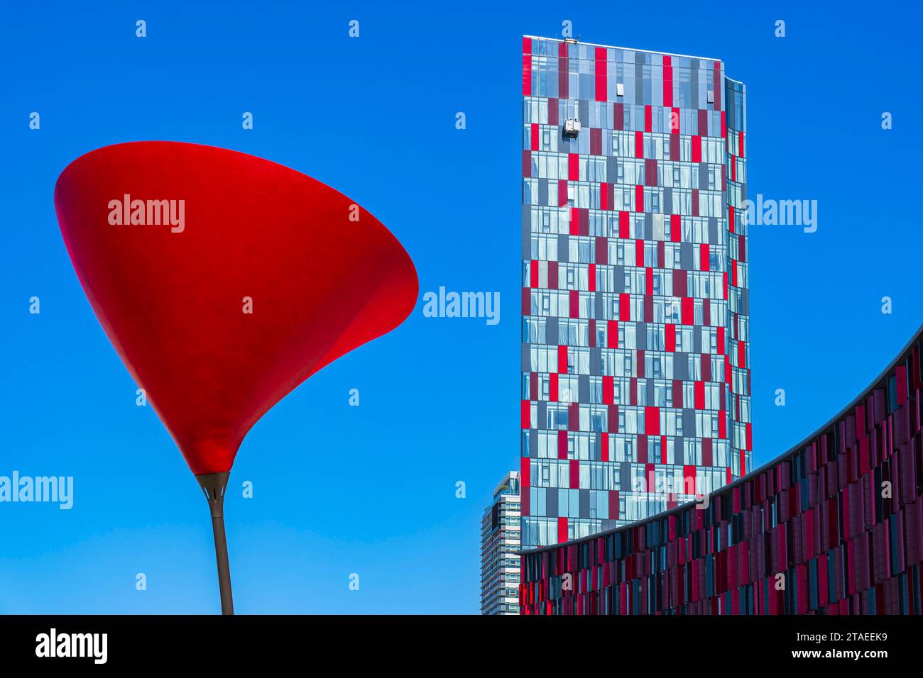 Albania, Tirana, Italia square, the Arena Center complex built by the ...