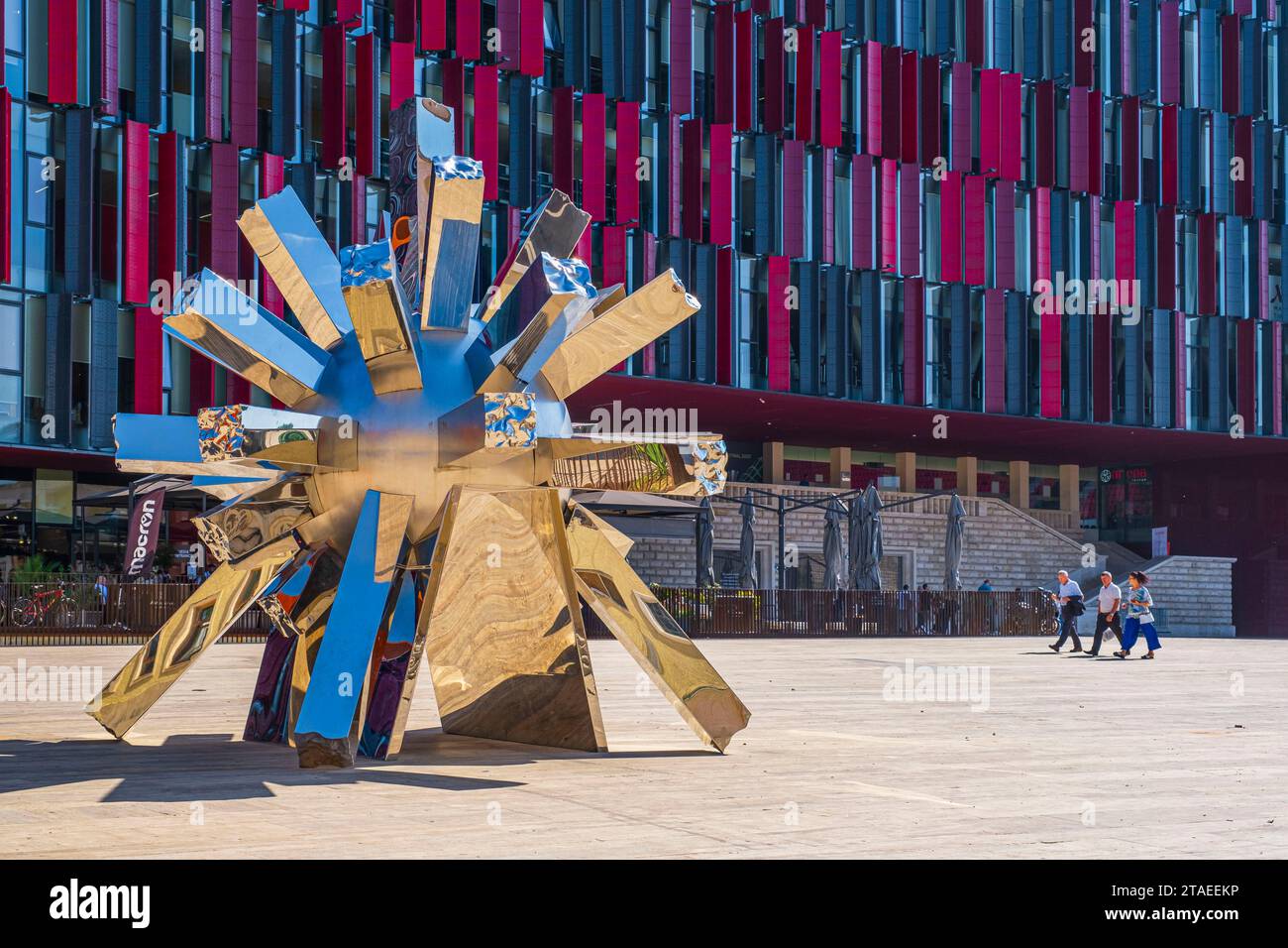 Albania, Tirana, Italia square, Big Bang by Helidon Xhixha celebrates ...