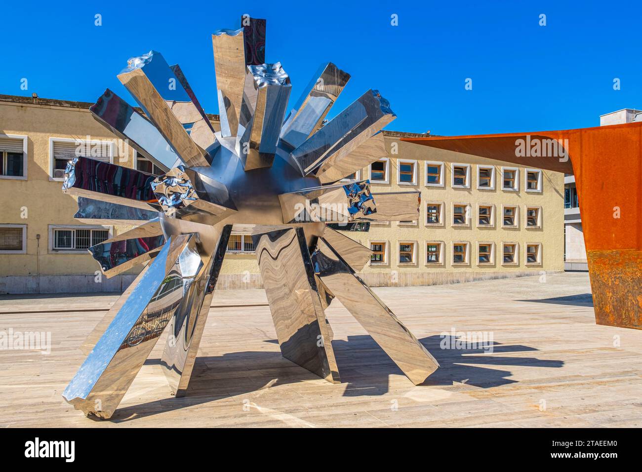 Albania, Tirana, Italia square, Big Bang by Helidon Xhixha celebrates ...