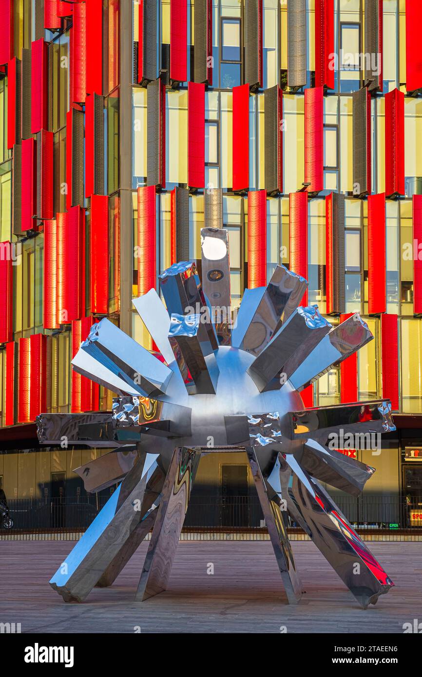 Albania, Tirana, Italia square, Big Bang by Helidon Xhixha celebrates ...
